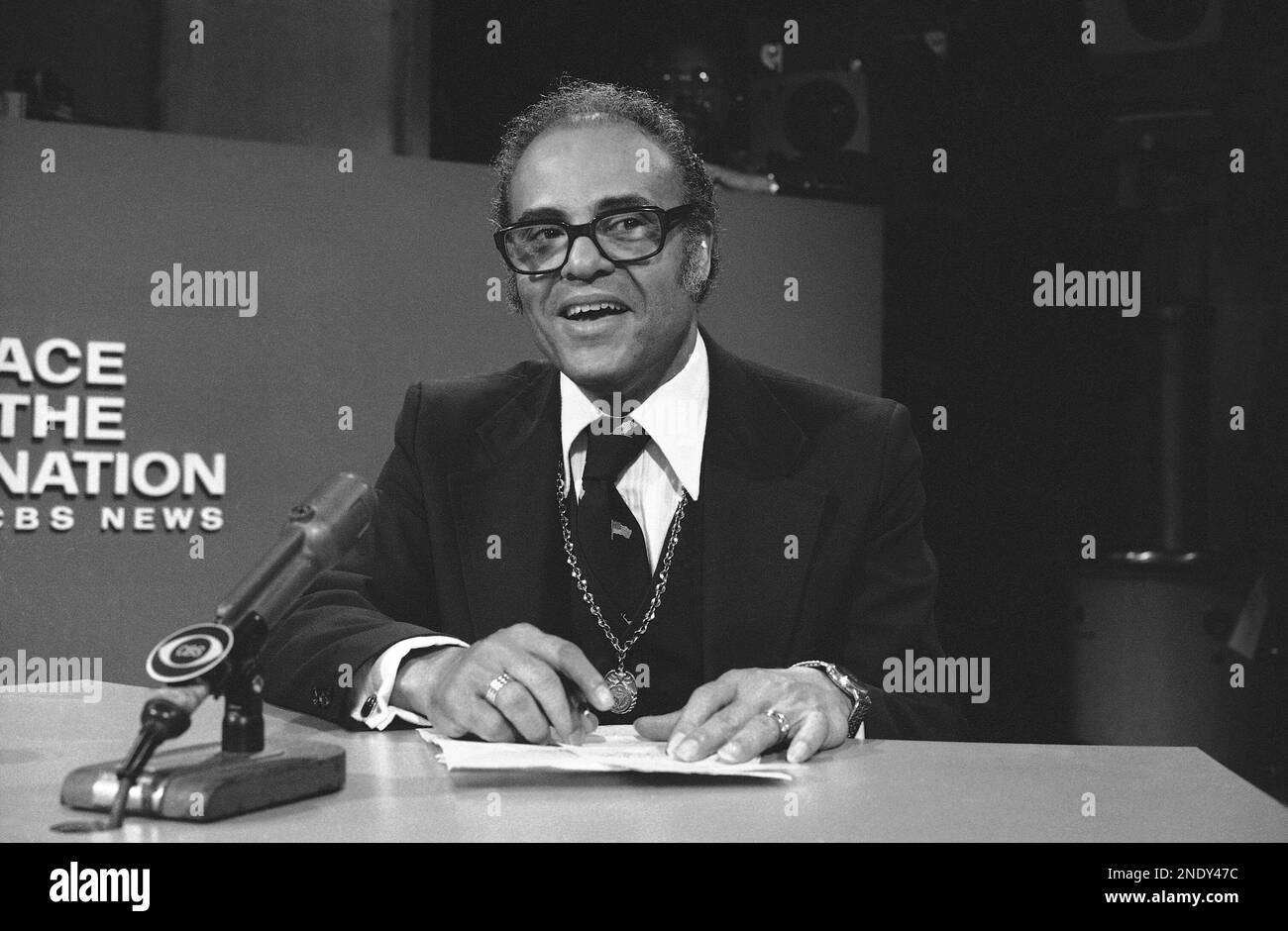 Benjamin Hooks, executive director of the NAACP, appears on CBS' "Face ...