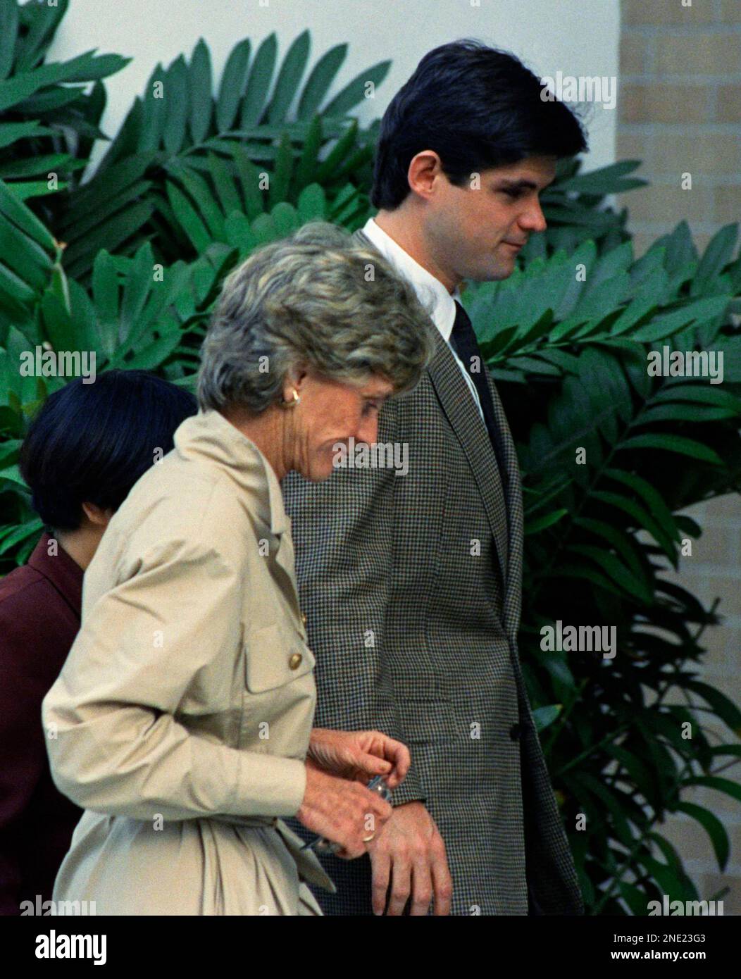 William Kennedy Smith, his mother Jean and his adopted sister Kym, left ...