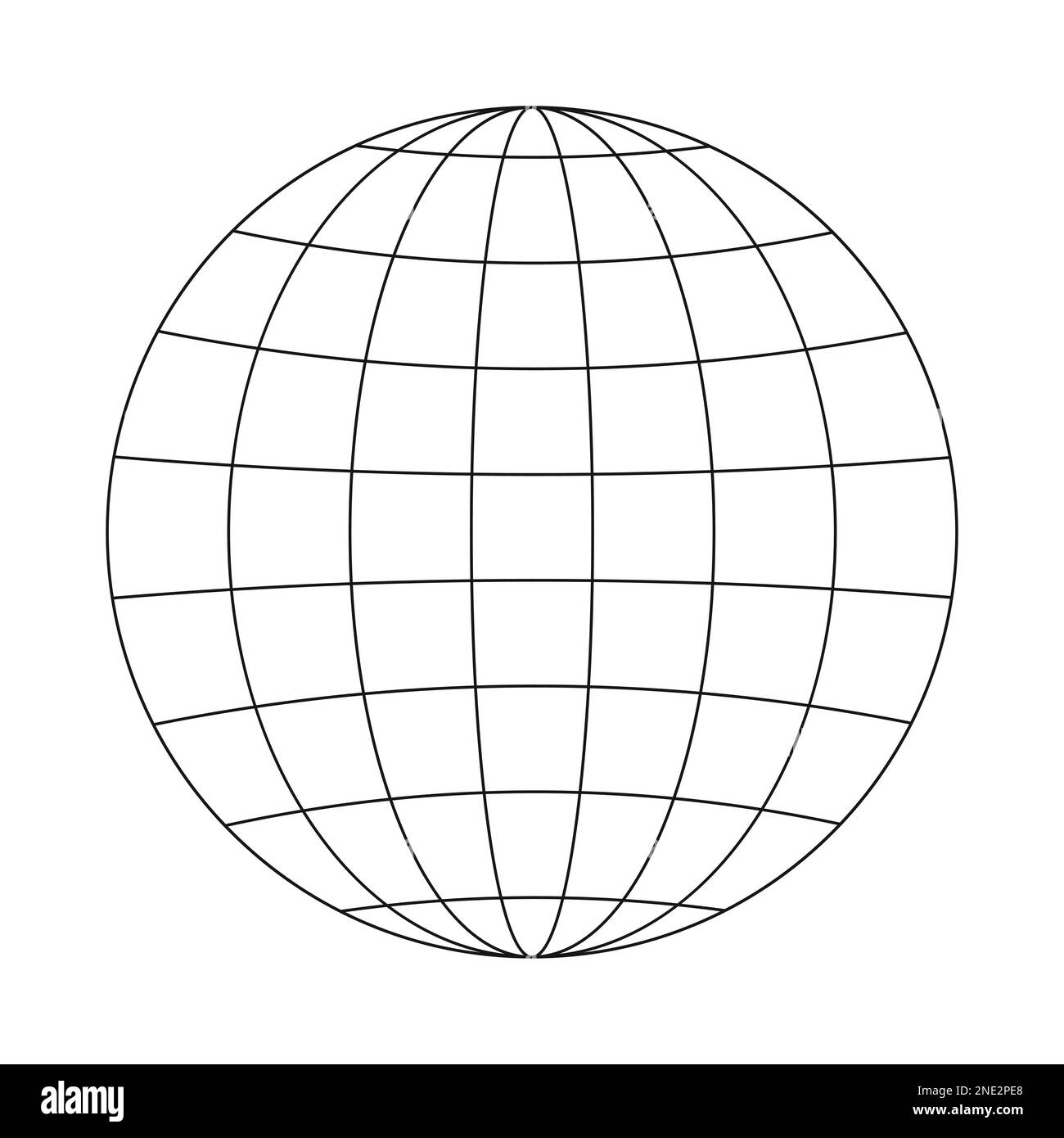 Pictogramme globe. Icône sphère planète Terre. Problèmes internationaux ...