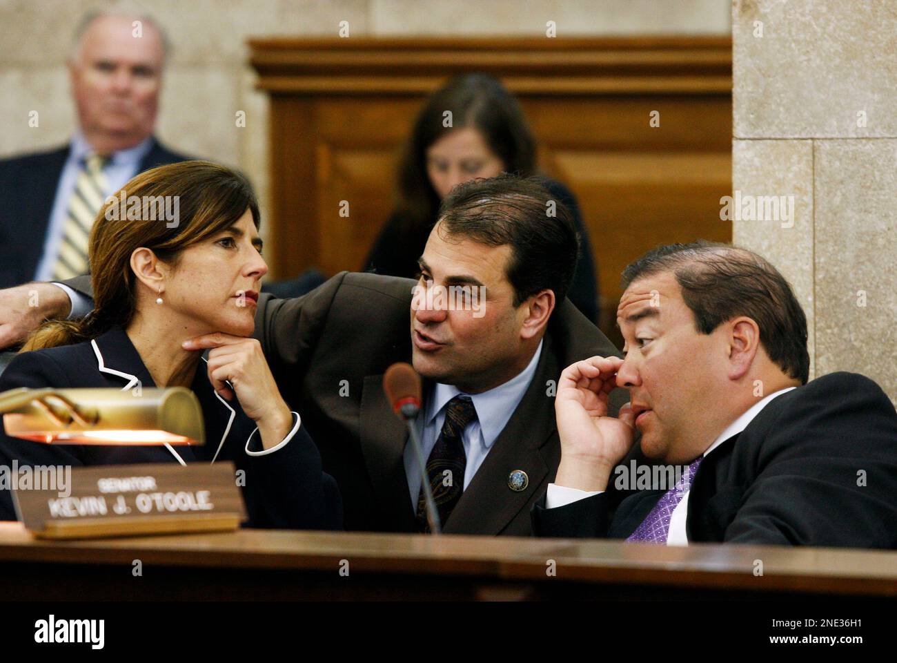 New Jersey Senate Judiciary Committee members, Senators Jennifer Beck ...