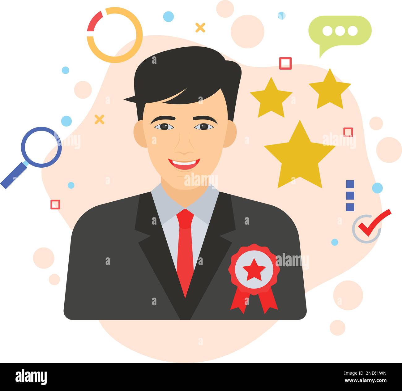 Va années de service Banque d'images vectorielles - Alamy