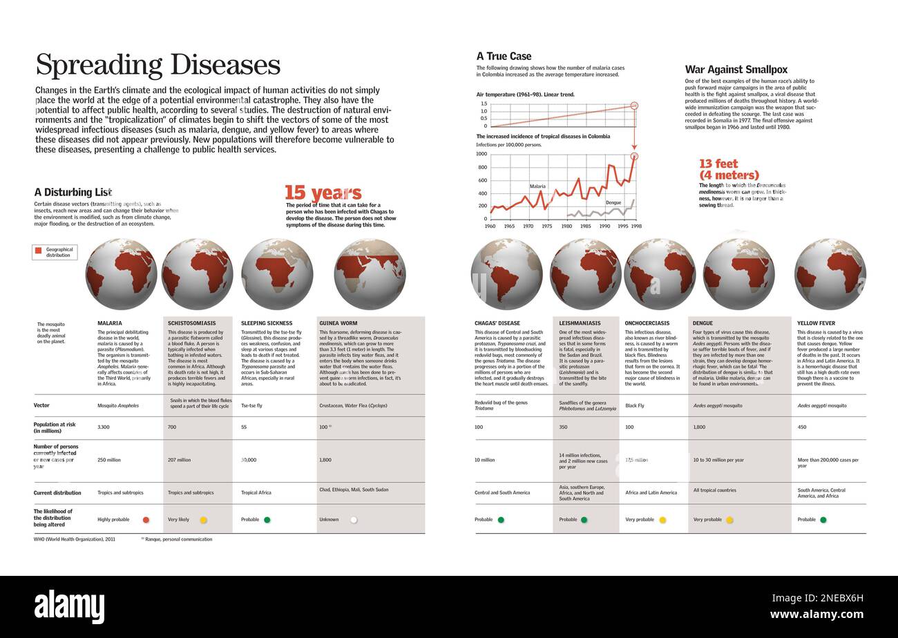 Infographie sur les maladies infectieuses mondiales les plus exposées ...