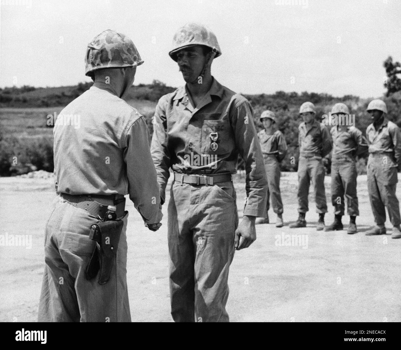 Corp. Lyle D. Lewis (right), the ?Kandy Kid? who won fame as a scout in ...