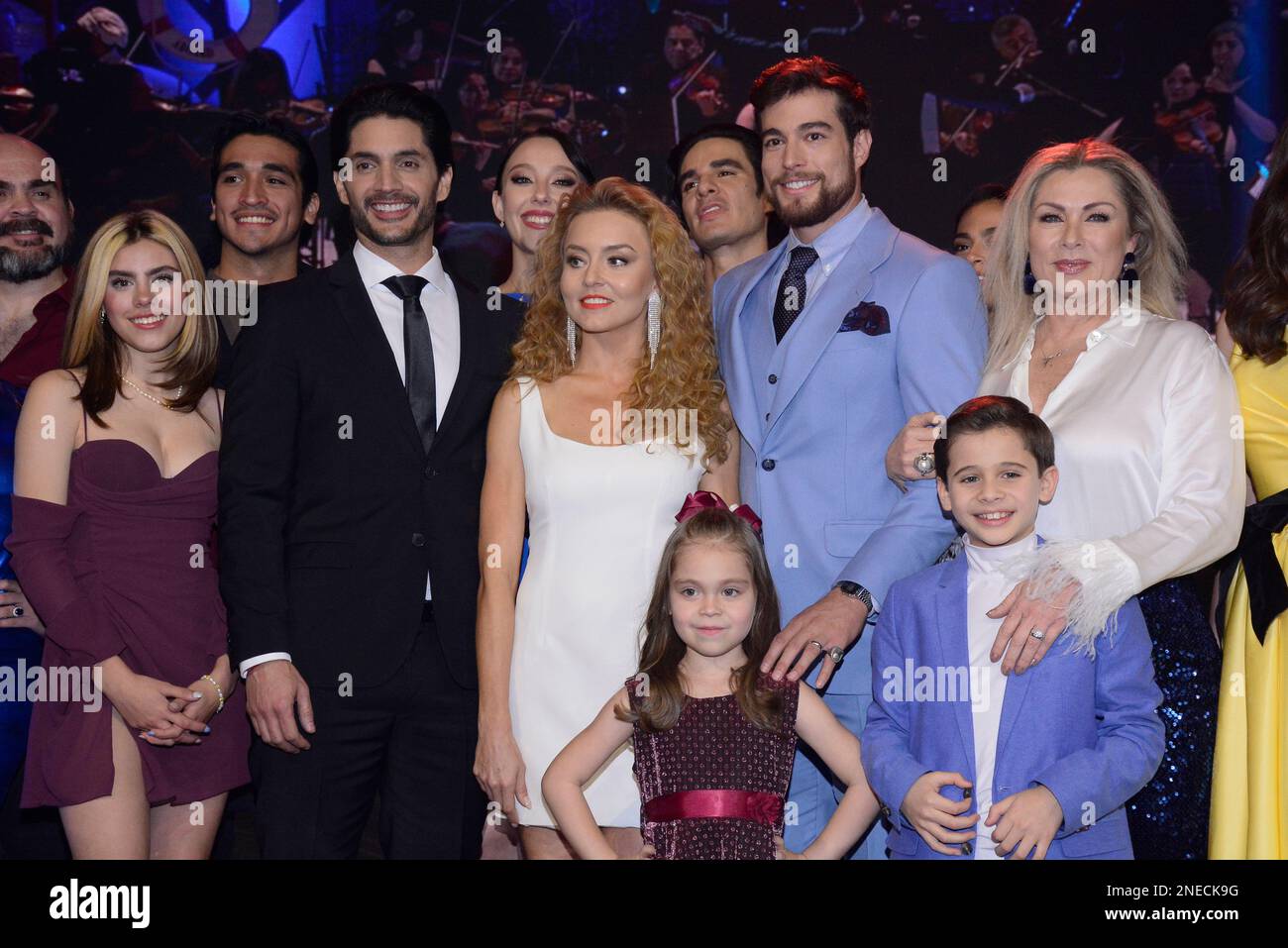 15 février 2023, Mexico, Mexique : Ana Tena, Daniel Elbittar, Angelique ...