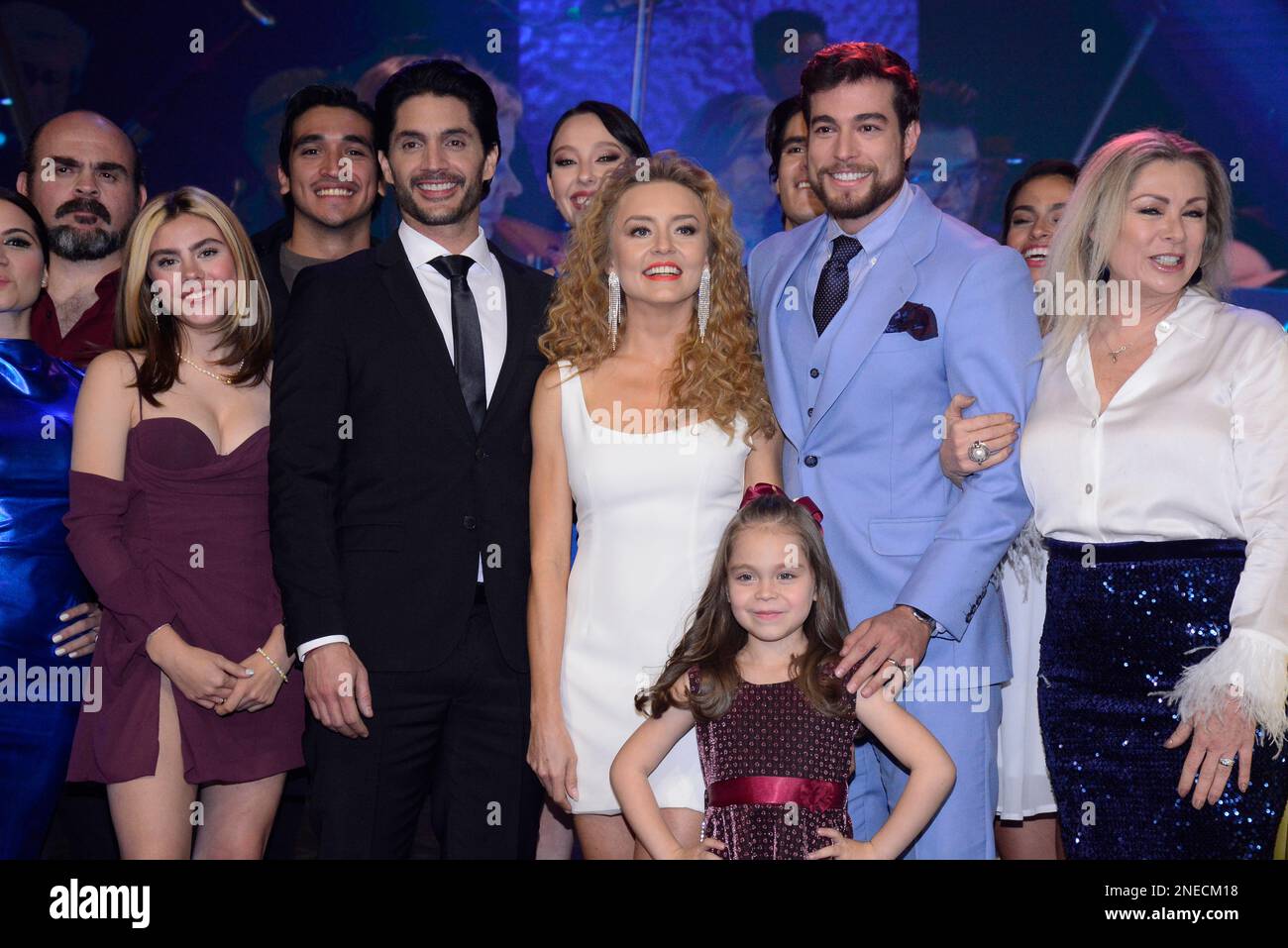 15 février 2023, Mexico, Mexique : Ana Tena, Daniel Elbittar, Angelique ...