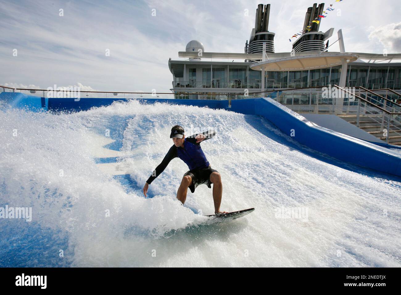 FILE-This Nov. 20, 2009 file photo shows Royal Caribbean sports staff ...