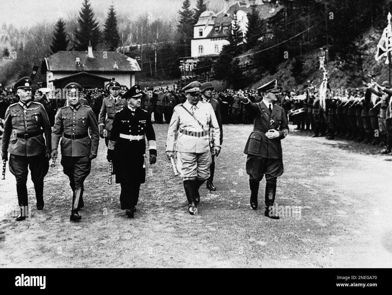 Hitler’s birthday at his headquarters on May 6, 1941, where a parade ...