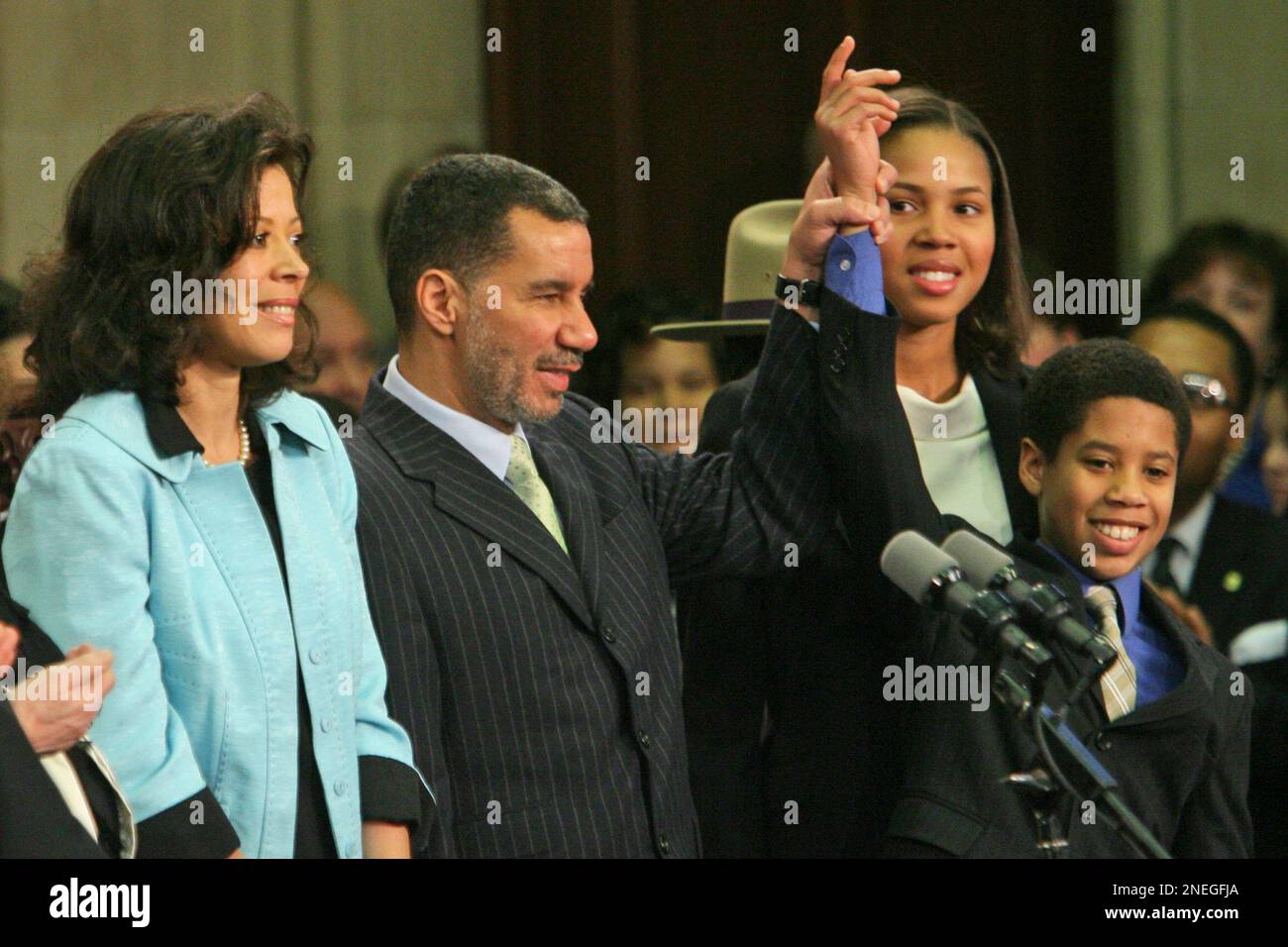 FILE - In this file photo from March 17, 2008, Gov. David Paterson ...