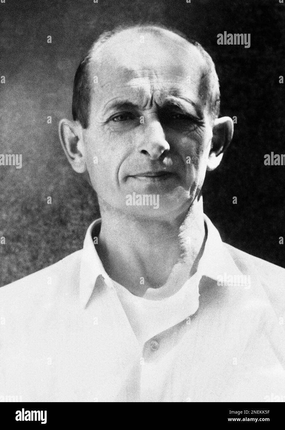 This is the first official photograph of Adolf Eichmann, which was ...