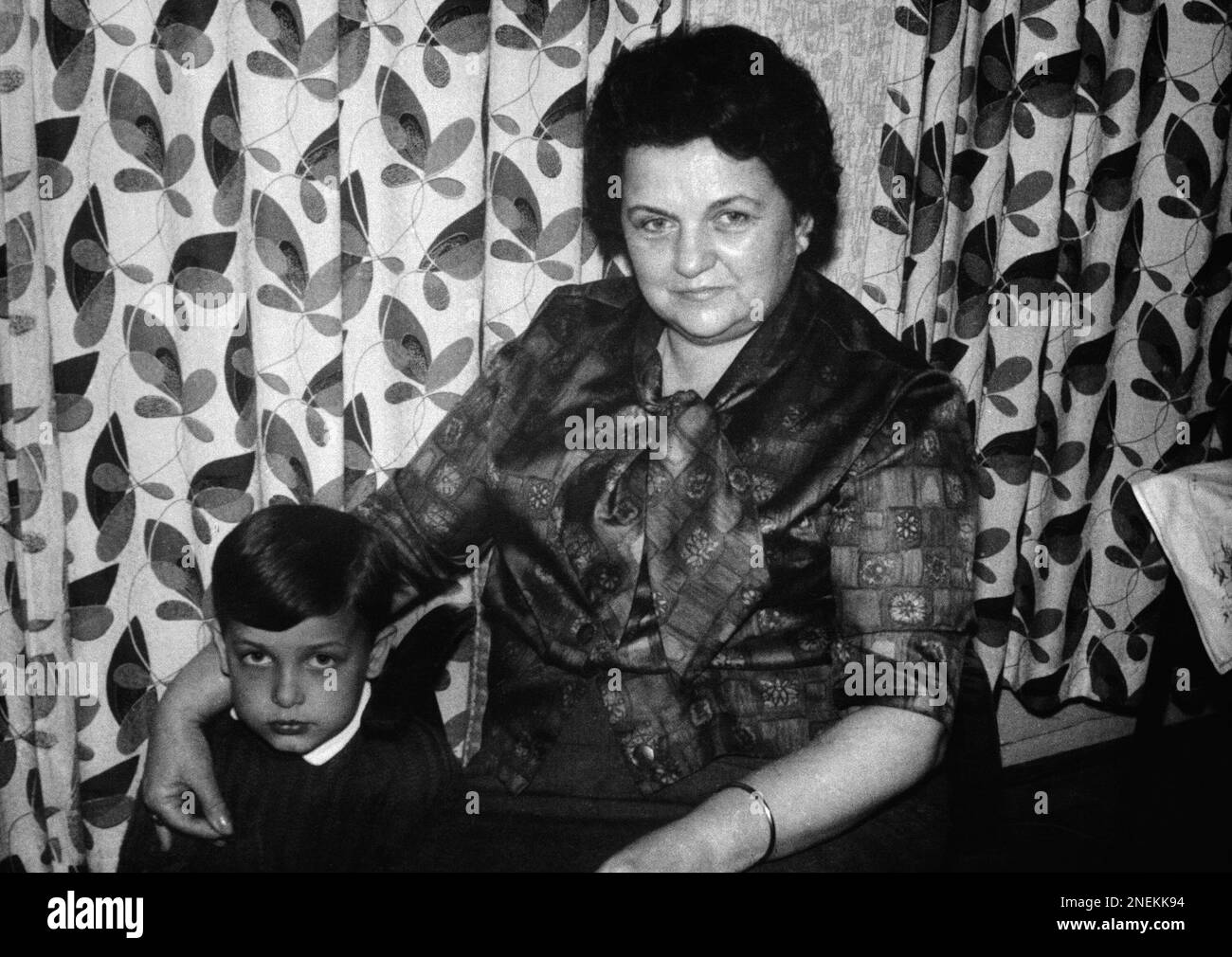Mrs. Adolf Eichmann, wife of the former Gestapo Colonel, posed with ...