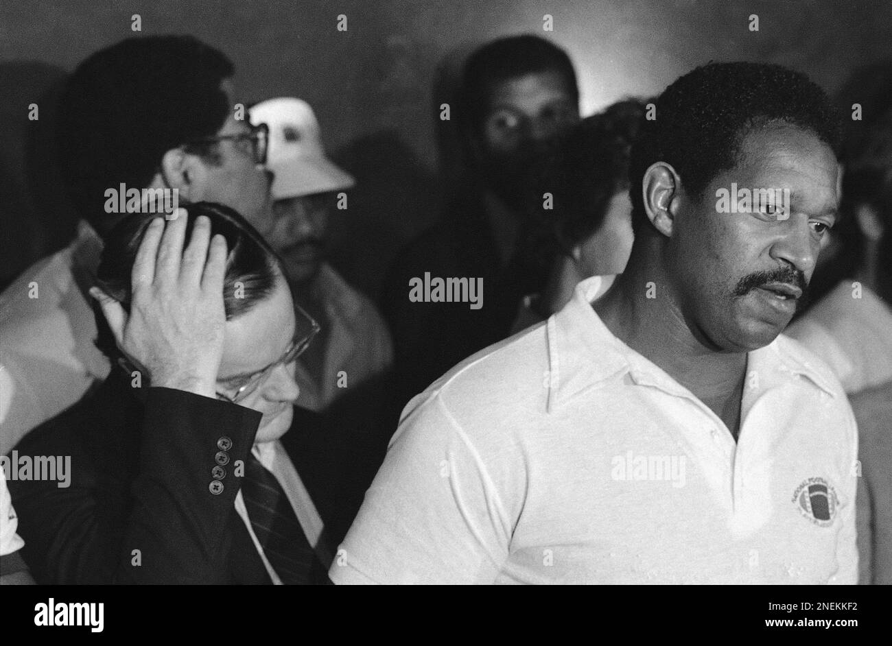 Players? union chief Ed Garvey listens as the players union President ...