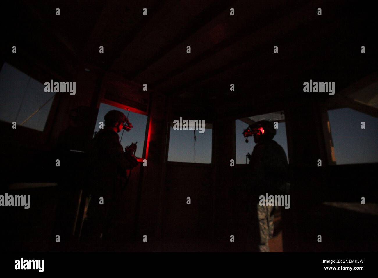 US soldiers from the U.S. forces 1st platoon, A Company 25 Infantry ...