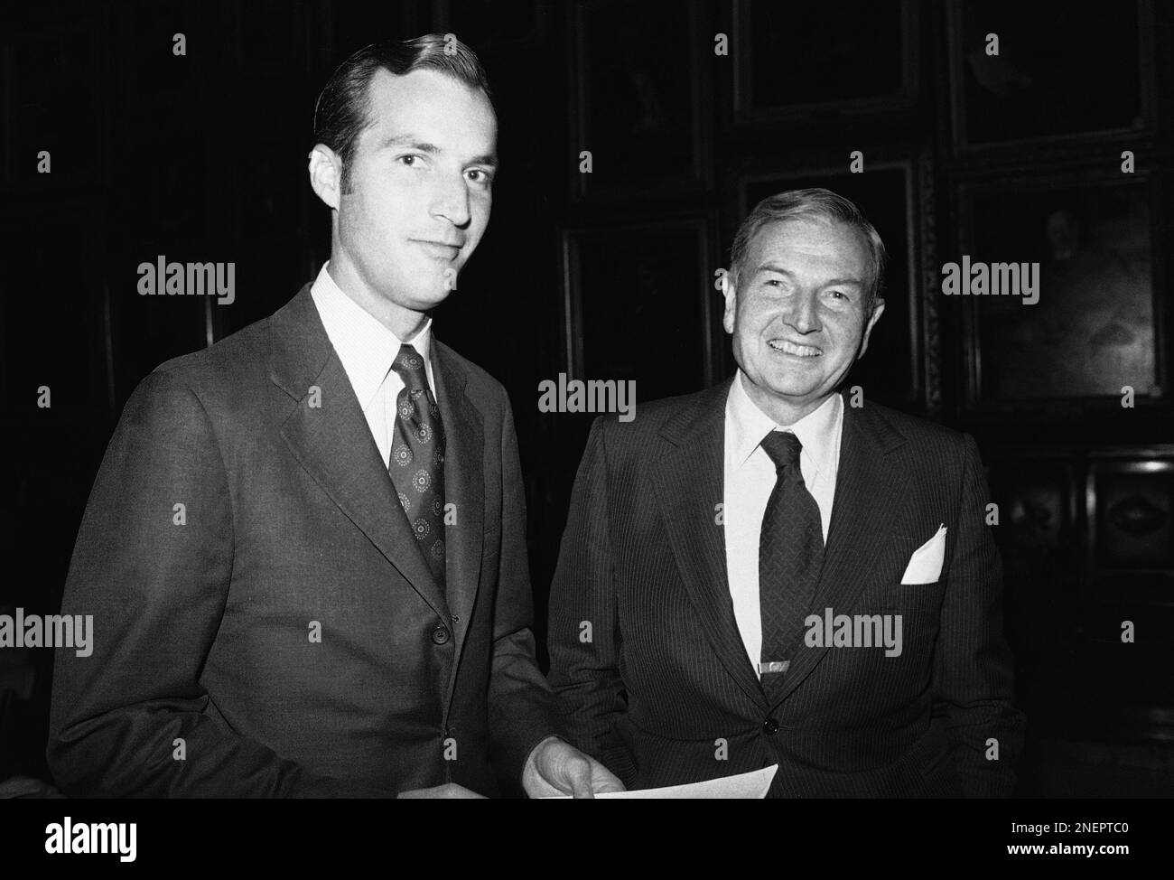 David Rockefeller, Chairman of the Board of Chase Manhattan Bank, talks ...