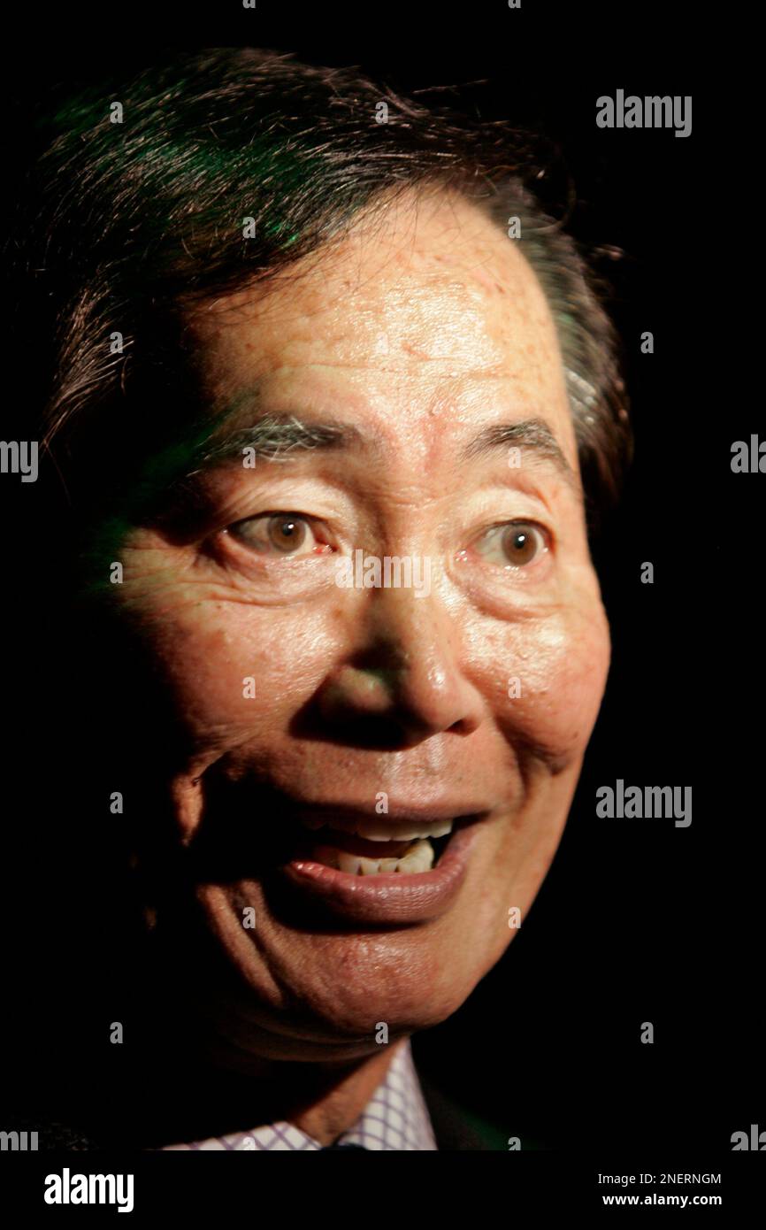 Actor George Takei, who played the role of helm officer Sulu in the ...