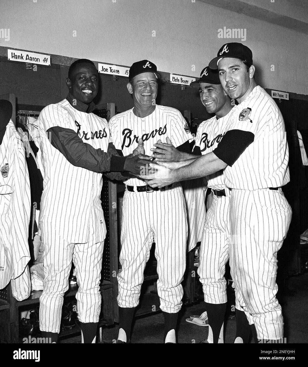 When Atlanta Braves, Hammering Hank Aaron, reported to spring training ...