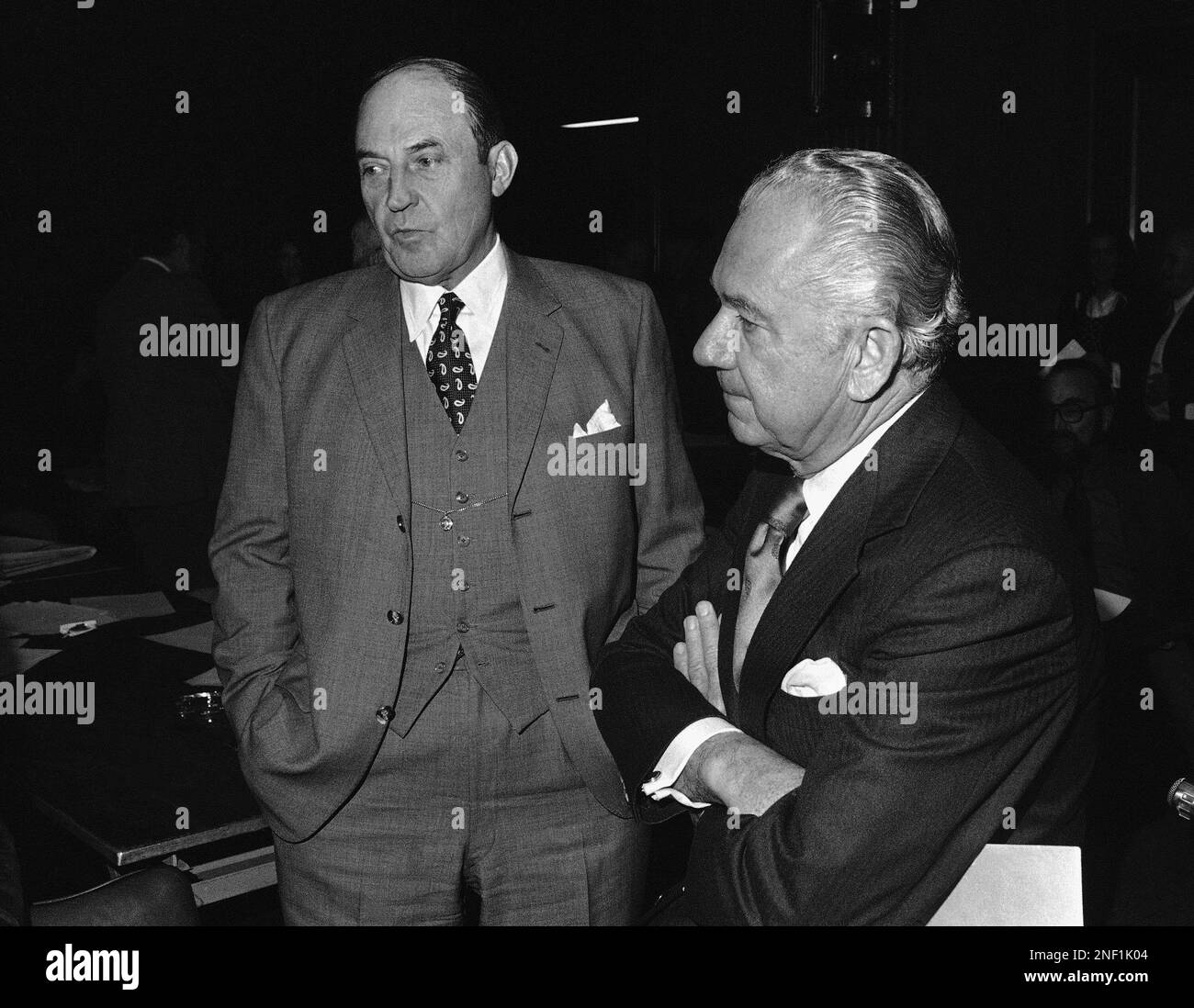 Atty. Gen. designate William Saxbe, left, and special Watergate ...