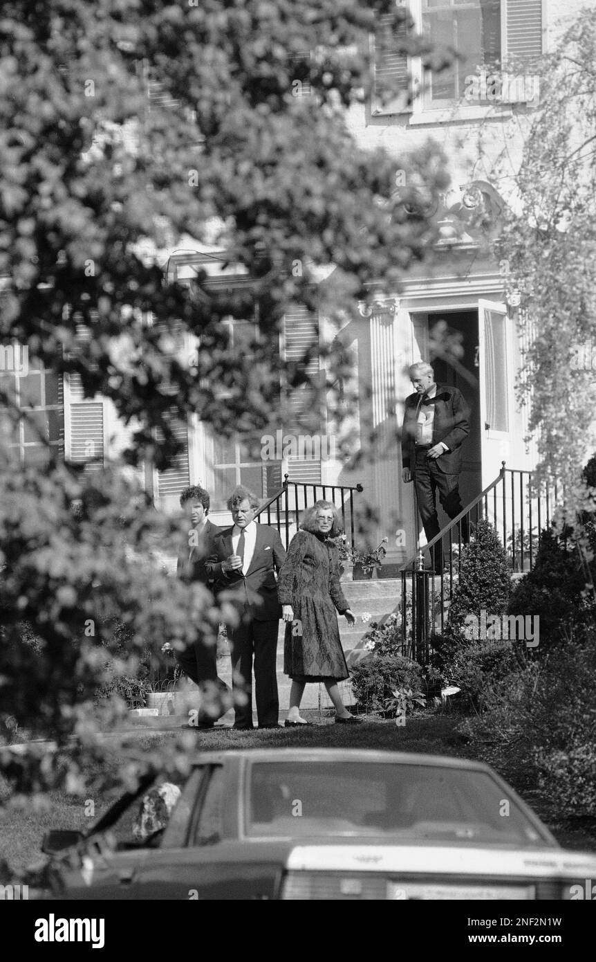 Sen. Edward Kennedy, D-Mass. and his sister Eunice Kennedy Shriver ...