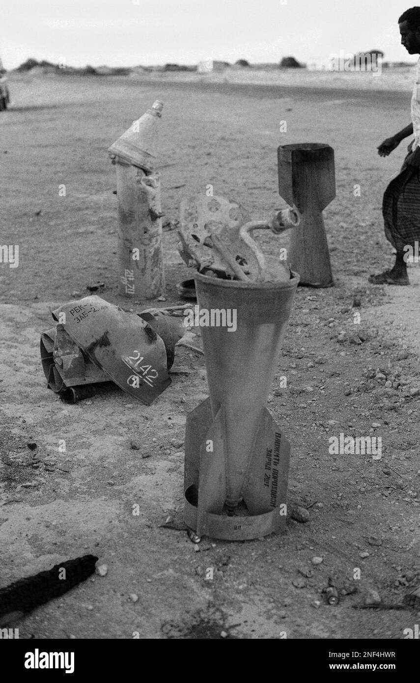 Ethiopian MIG aircraft dropped bombs on the Somali village of Baadwein ...