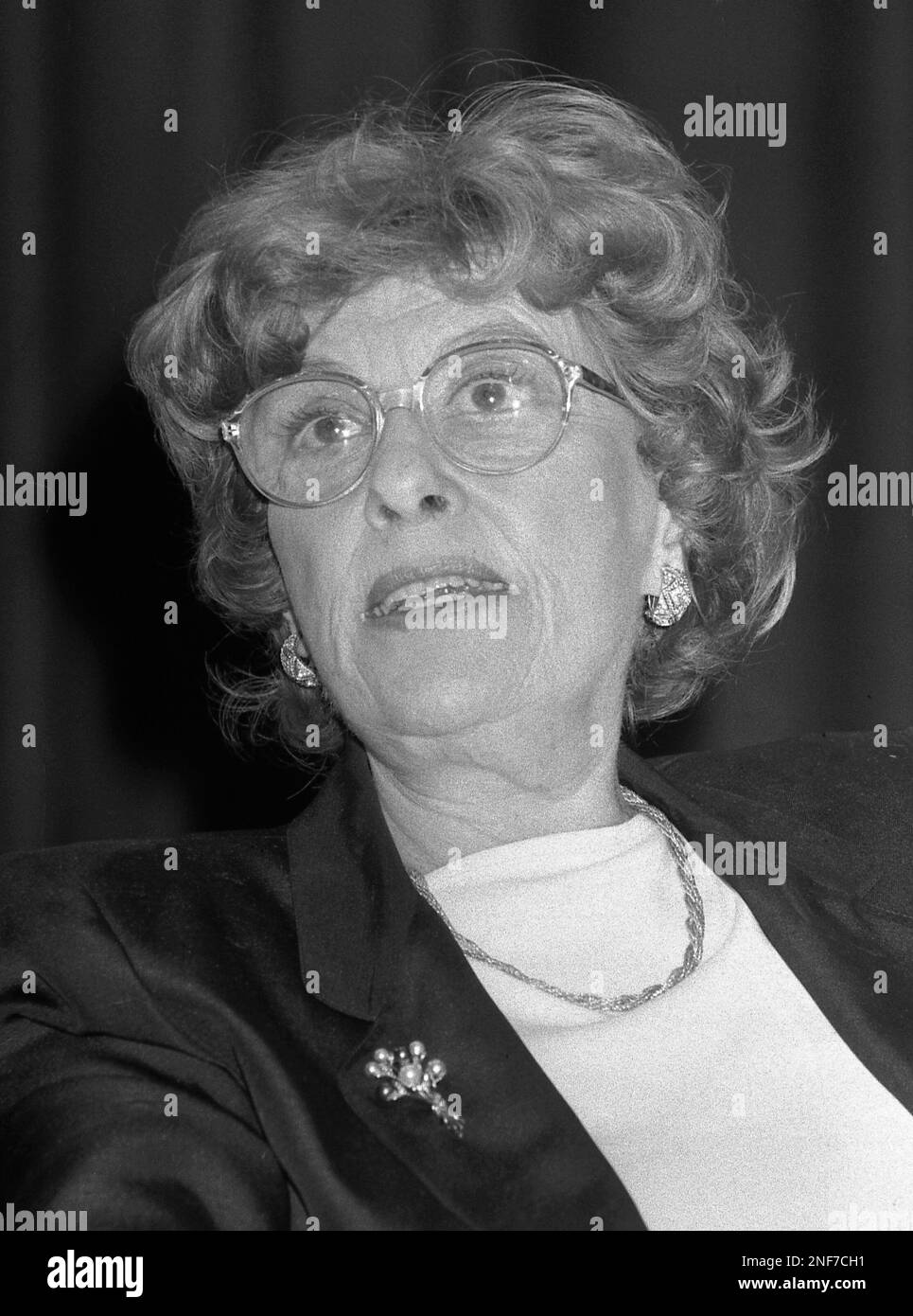 74-year-old German actress Marianne Hoppe is portrayed after being ...