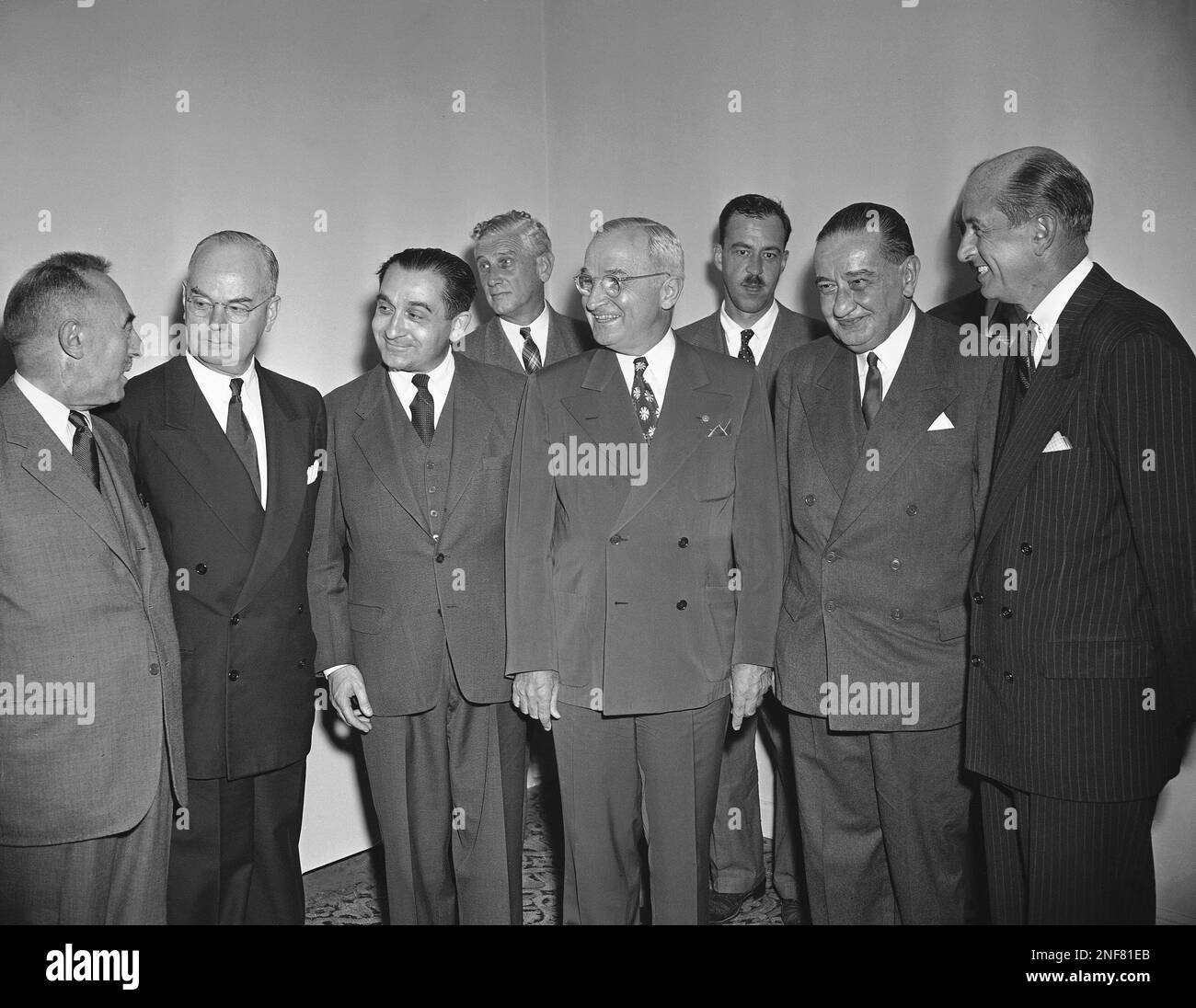 As President Harry Truman arrived to address joint meeting of World ...