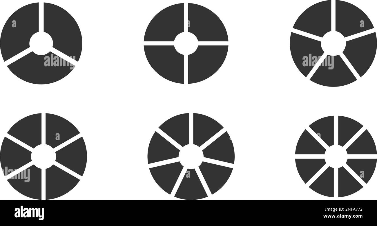 Modèles de graphique à pizza, à beignets ou à tarte. Répartition ...
