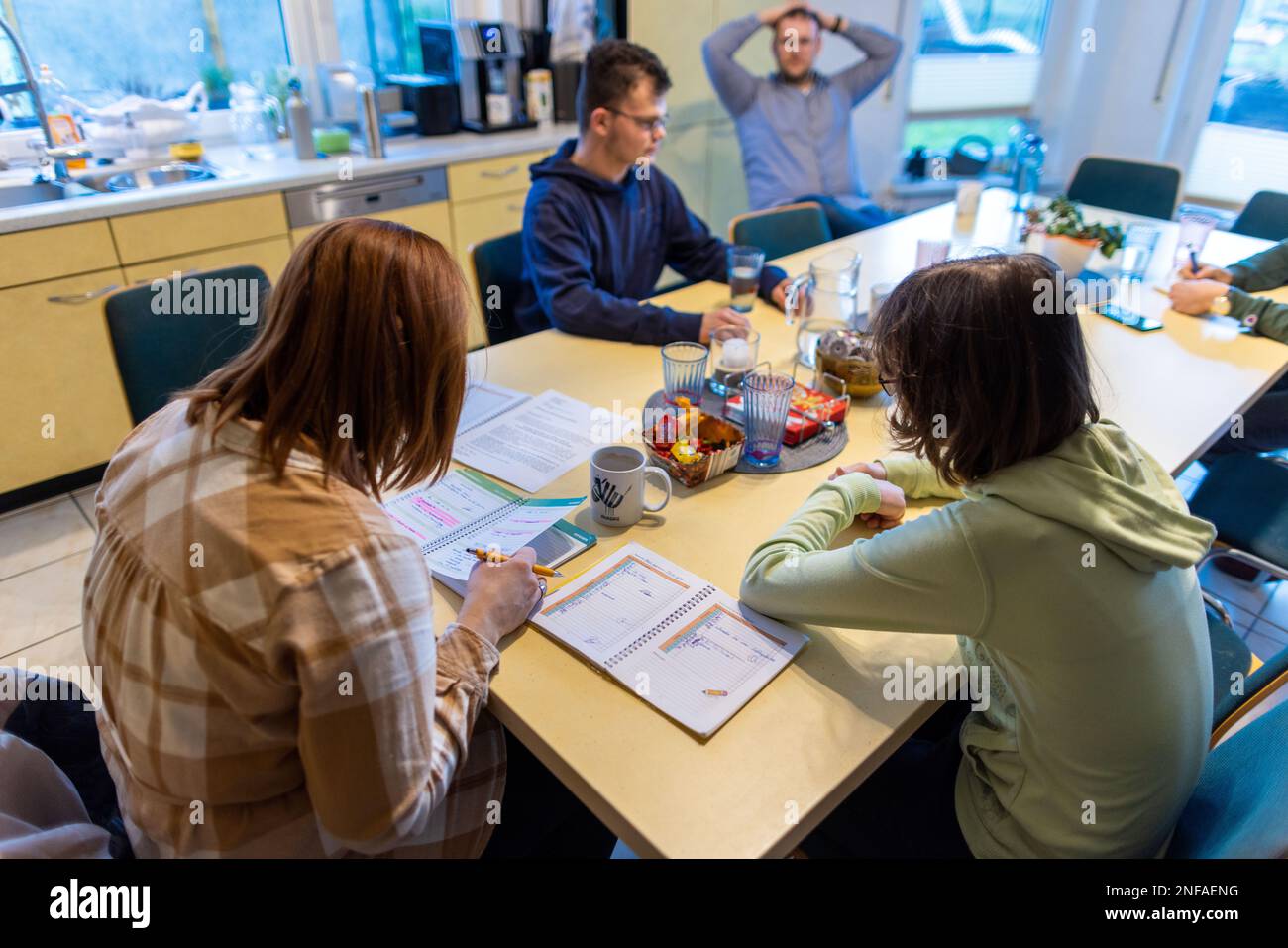 Travail de la famille albert schweitzer Banque de photographies et d ...