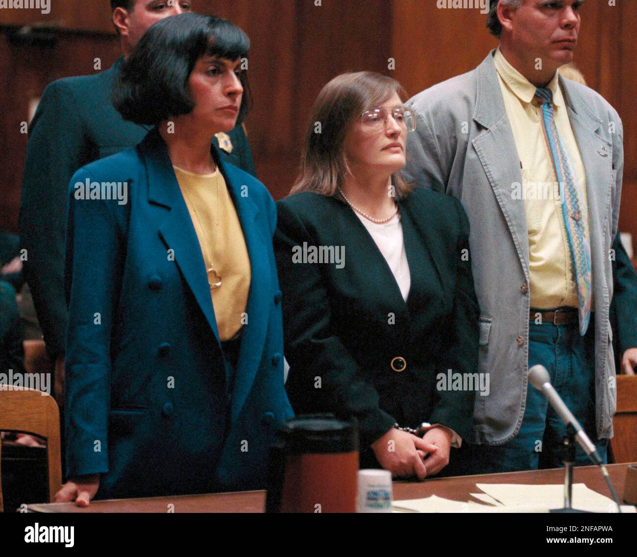 Former fugitive Katherine Ann Power, center, is flanked by her attorney ...