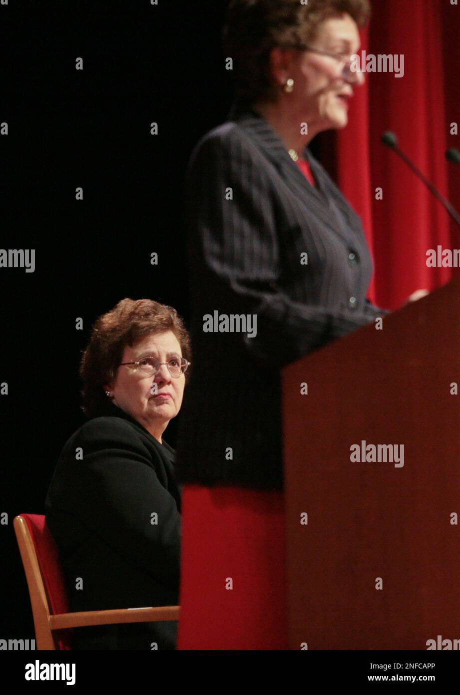 Carmen Beauchamp Ciparick, left, senior associate appeals court judge ...