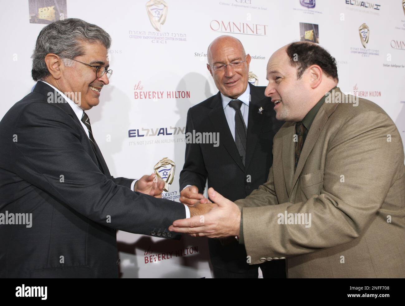Former Yahoo C.E.O. Terry Semel, from left, producer Arnon Milchan and ...