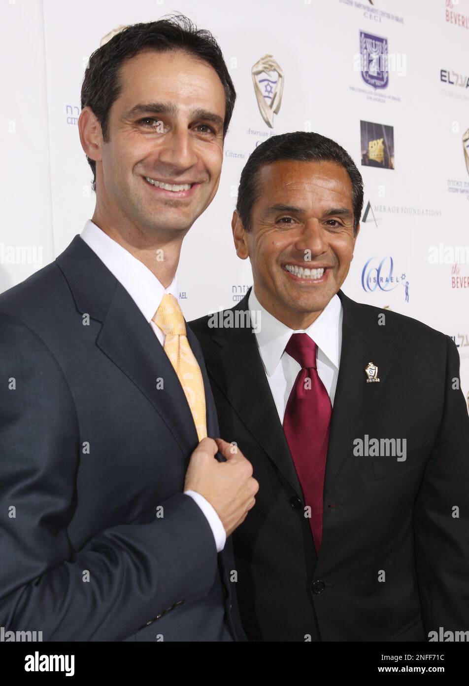 Consul General of Israel in Los Angeles Jacob Dayan, left, and Los ...