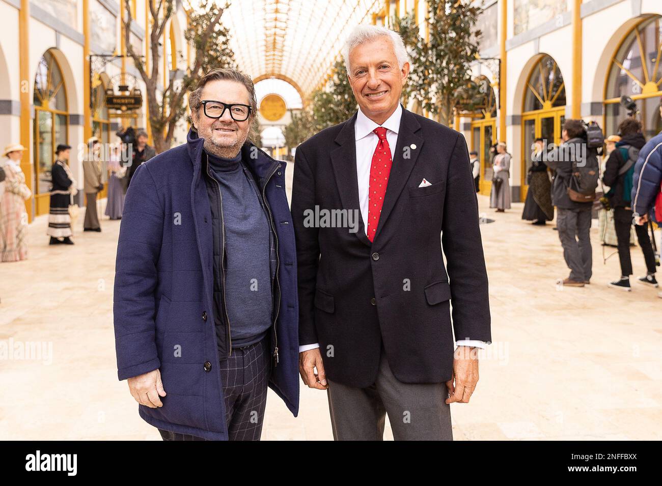 Eric Domb, fondateur et PDG de Pairi Daiza, et l'homme d'affaires belge ...