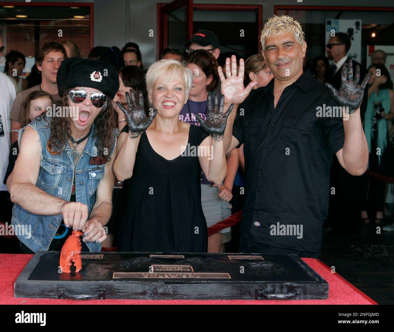 The three surviving members of the '70s punk band The Germs, from left ...
