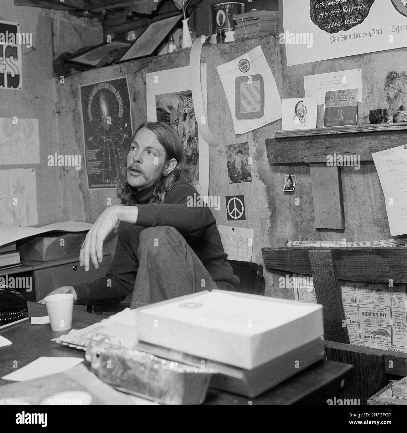 Ron Thelin, owner of the Psychedelic Shop, says the hippie movement is ...