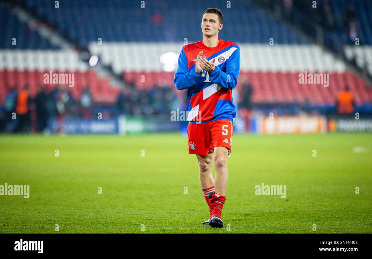 Paris, France. 14th févr. 2023. Benjamin Pavard (Muenchen) Paris Saint ... Paris, France. 14th févr. 2023. Benjamin Pavard (Muenchen) Paris Saint ...