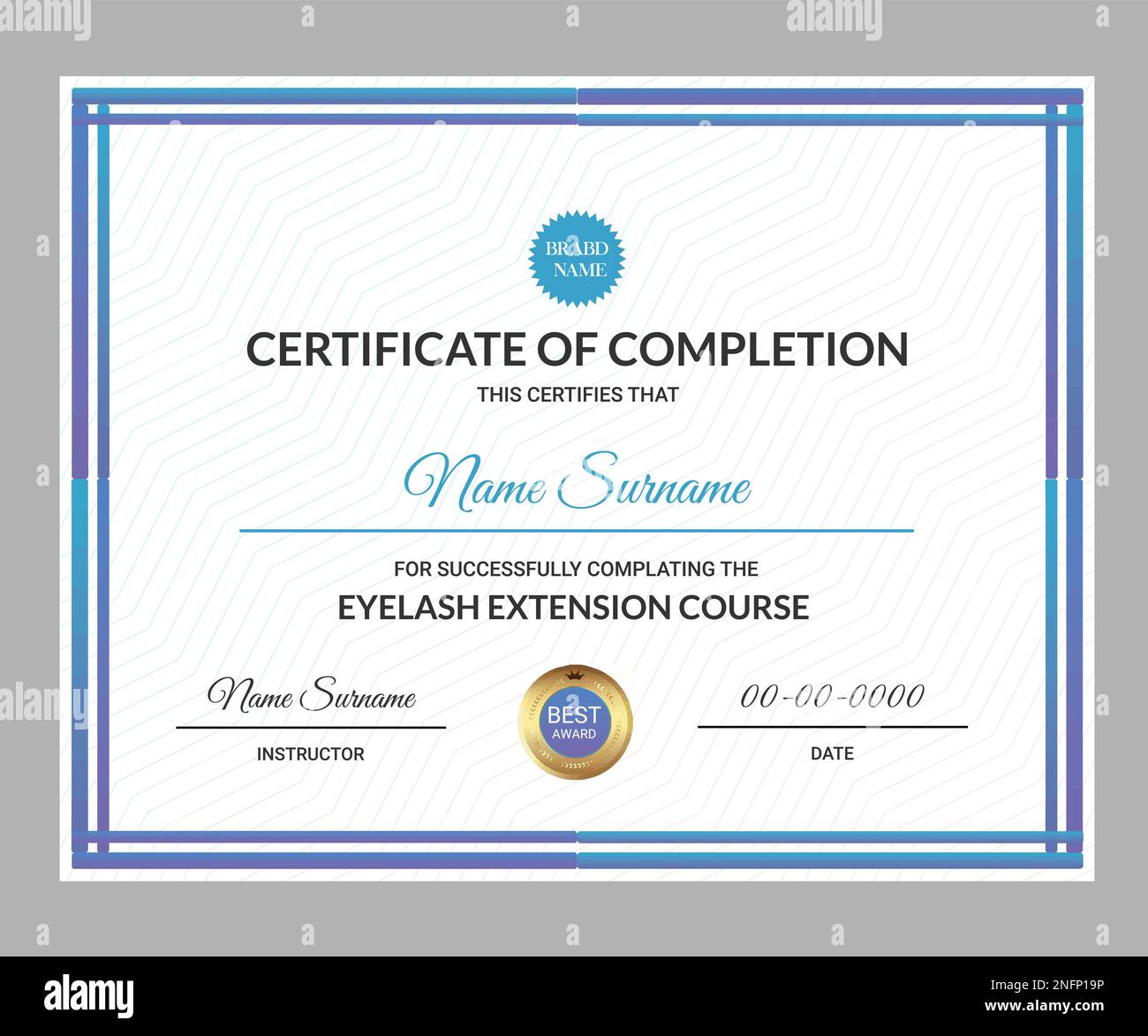 Prize certificate Banque d'images vectorielles - Alamy