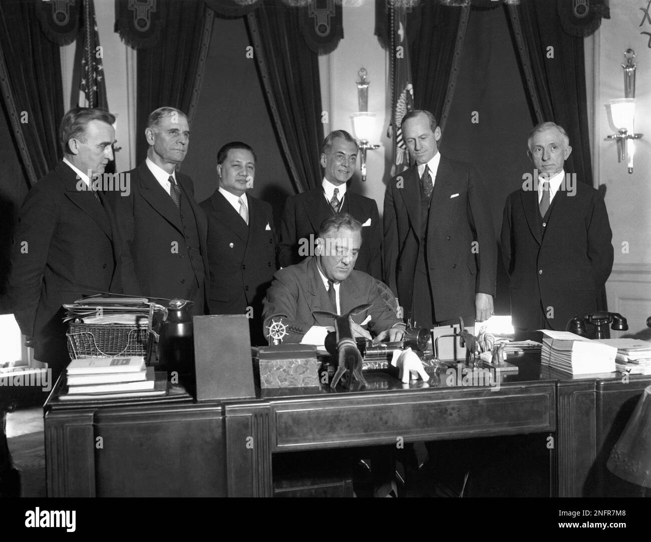 President Franklin D. Roosevelt is shown in Washington, D.C., March 24 ...
