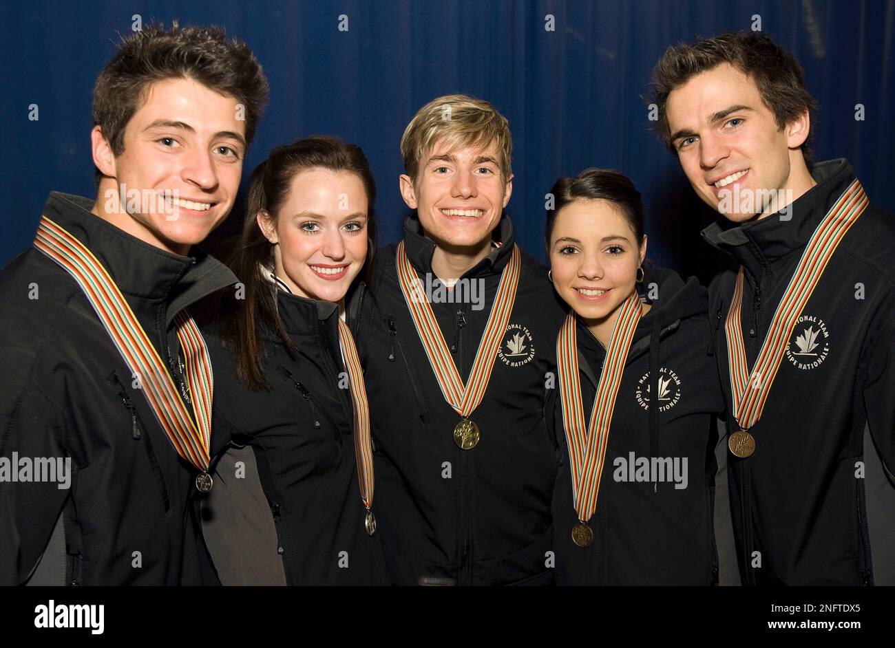 Ice dance silver medalists Scott Moir from Ilderton, Ont. and Tessa ...