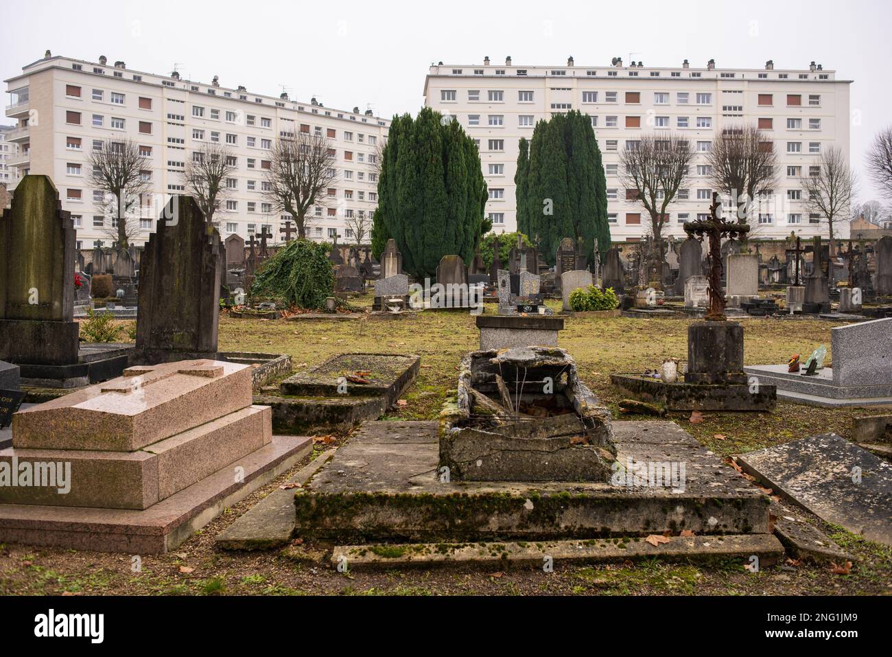 31 janvier 2023 - Charleville-Méziérès, France : cimetière. © Andrea ...