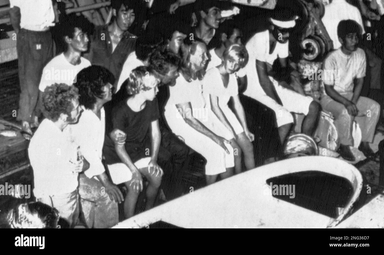 Survivors of the yacht Lucette, who spent 38 days in a 9 foot dinghy ...