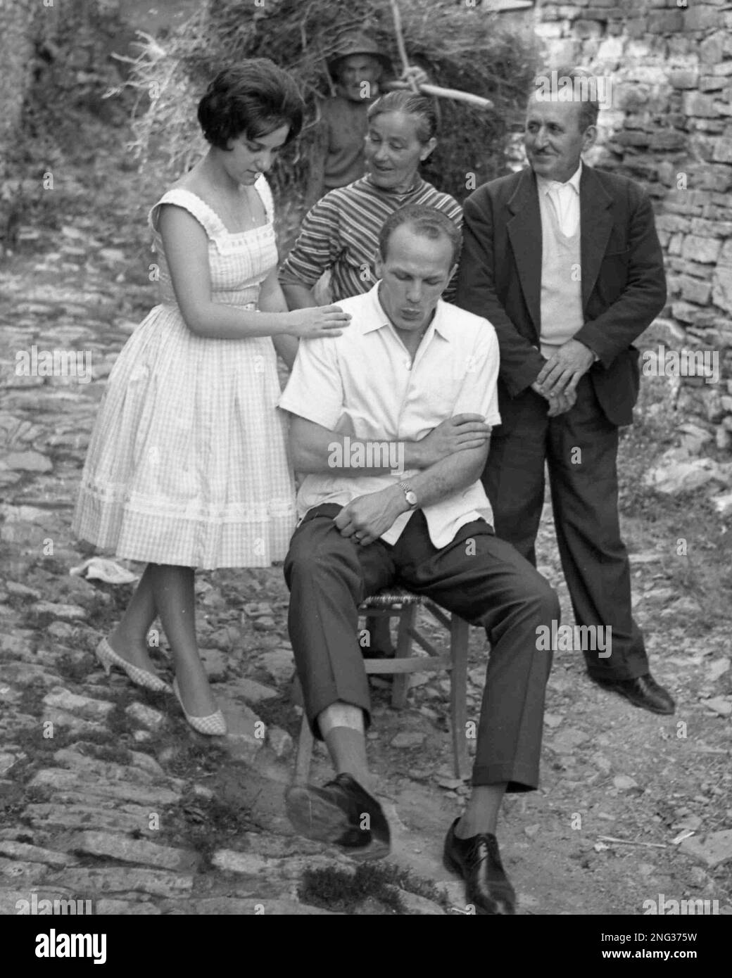 British and Empire Heavyweight boxing champion Henry Cooper and his Italian wife Albina, pose ...