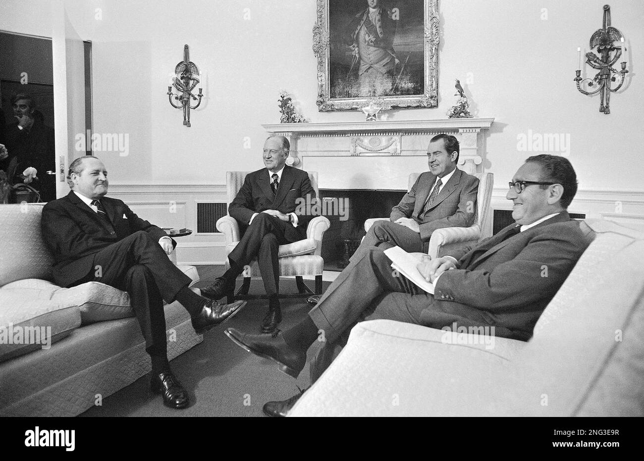 Gerard Smith, left, the U. S. representative to the Strategic Arms ...