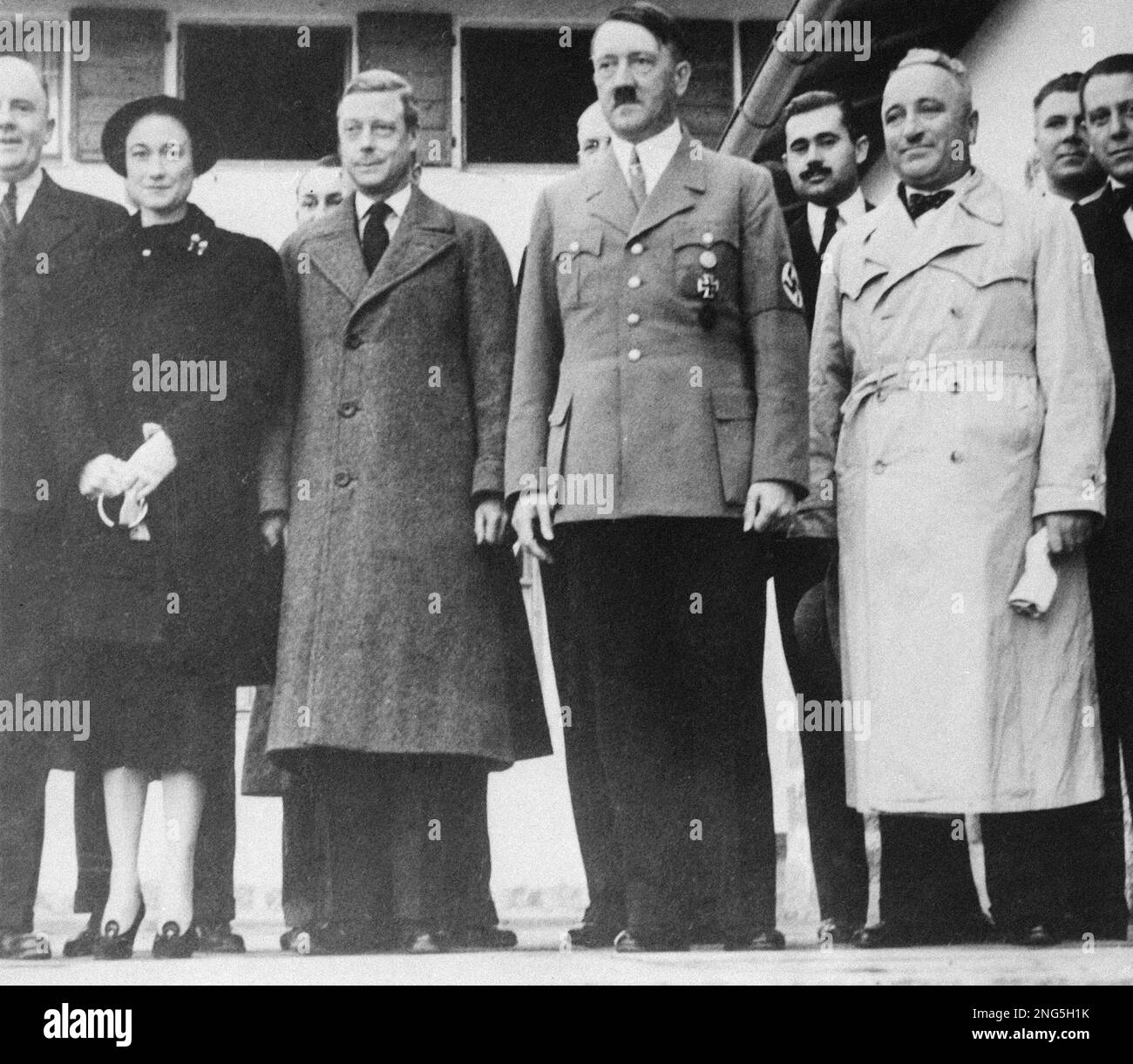 The Duke and Duchess of Windsor, left, are shown as they visited Adolf ...