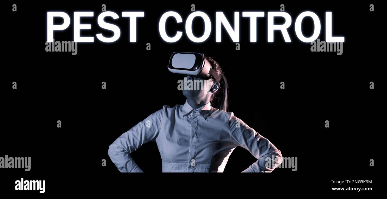 Légende de texte présentant le contrôle des parasites. Internet concept ...