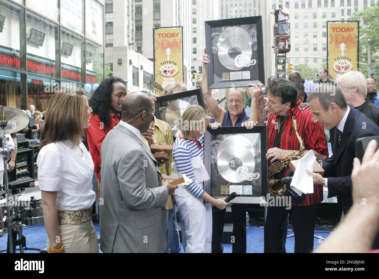 Co-host Katie Couric of the NBC-TV "Today" show, left, and Walt ...