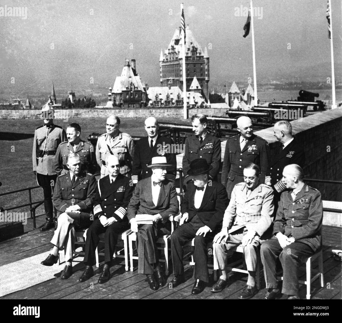 U.S. President Franklin D. Roosevelt and Britain's Prime Minister ...