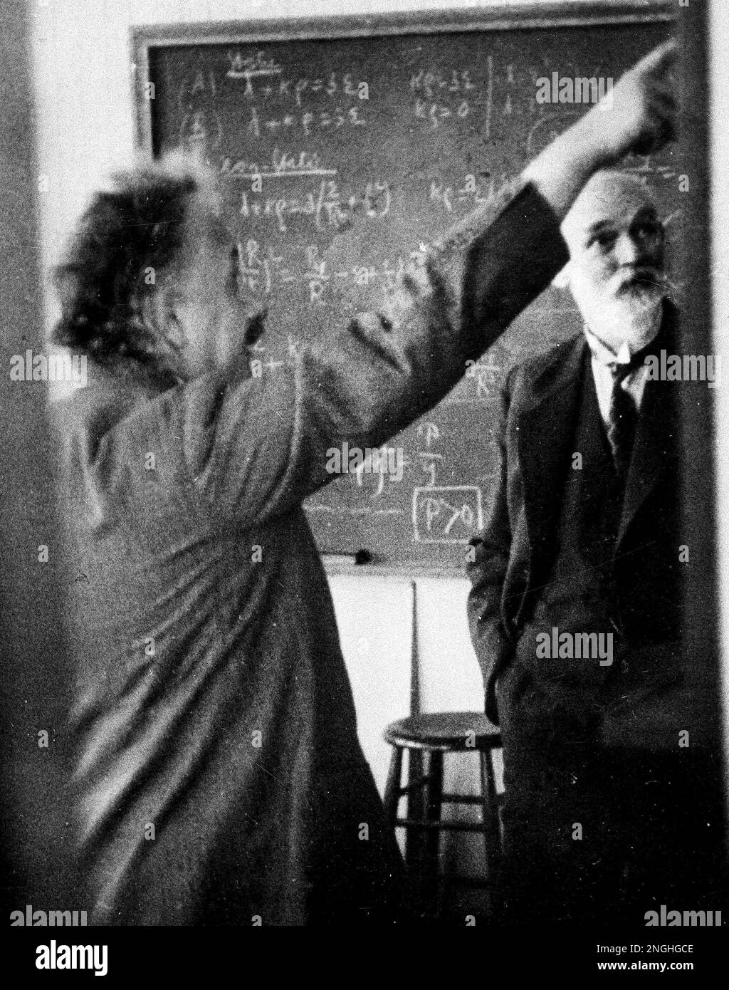 Prof. Albert Einstein and Dr. Willem DeSitter, Dutch astronomer find ...