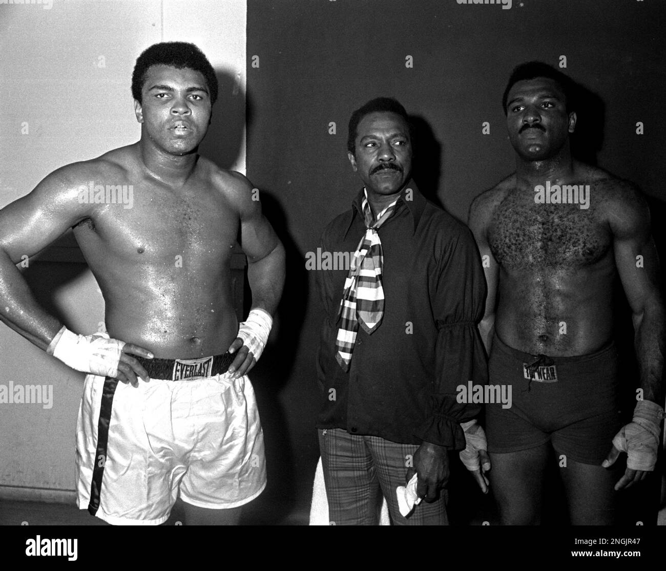 Boxing champion Muhammad Ali, his father Cassius Clay, Sr., and his ...