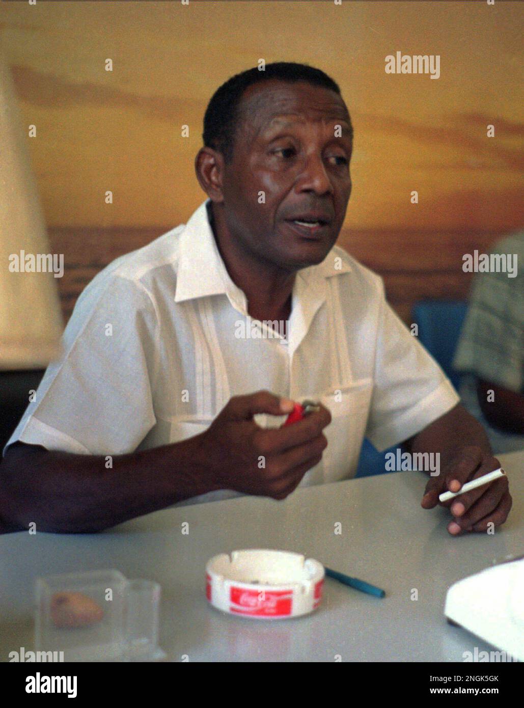 FILE- Former Haitian army Gen. Claude Raymond at his home in Port-au ...