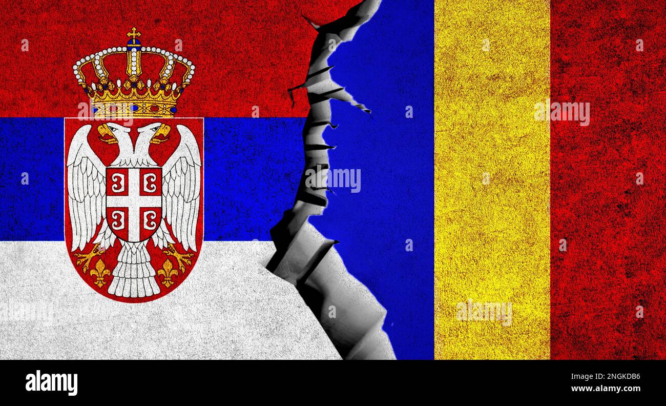 Drapeau serbie roumanie Banque de photographies et d’images à haute ...