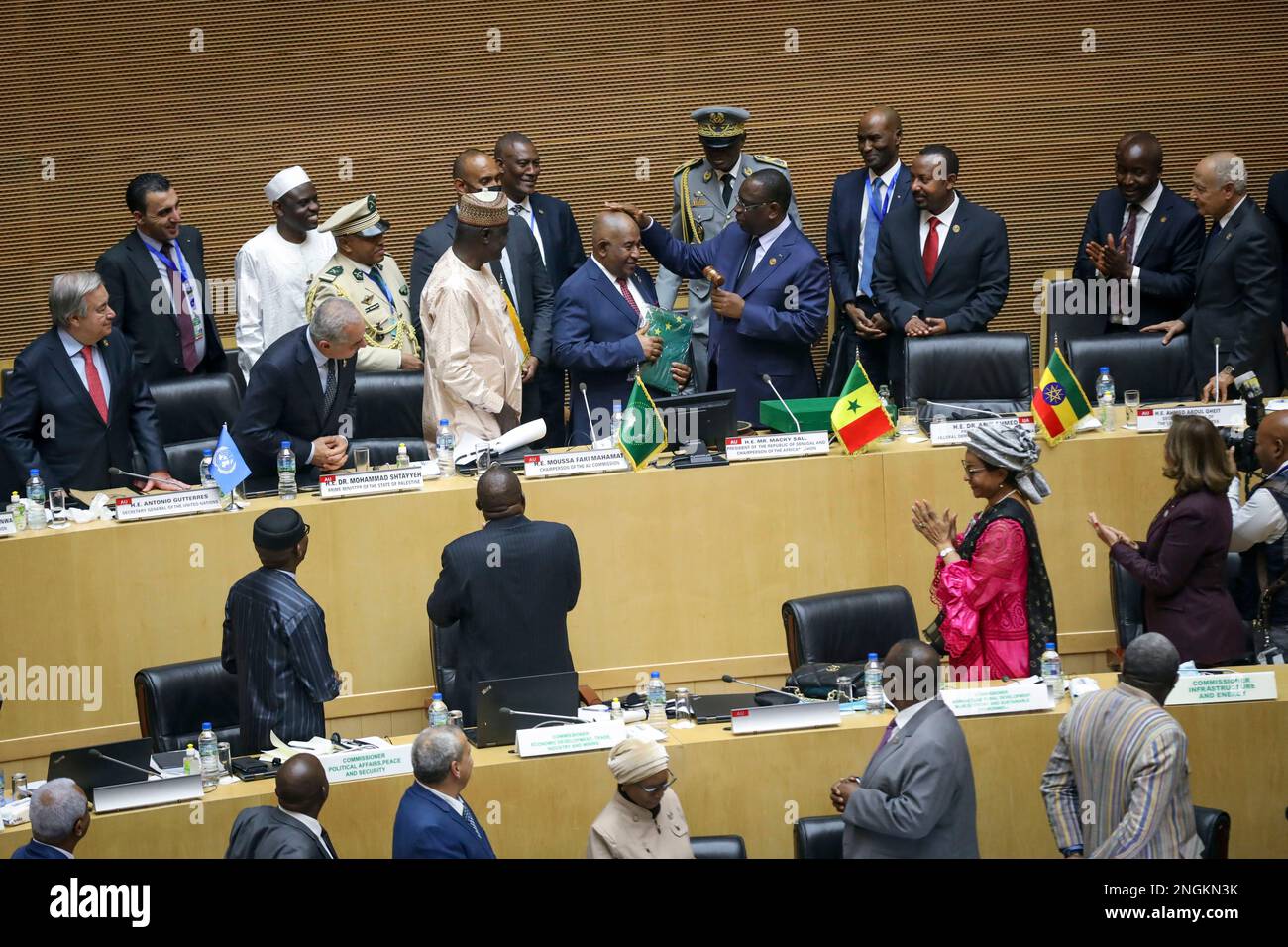 From top left, Secretary-General of the United Nations Antonio Guterres ...